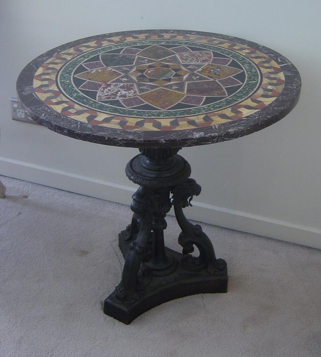 table, specimen - The Johnston Collection