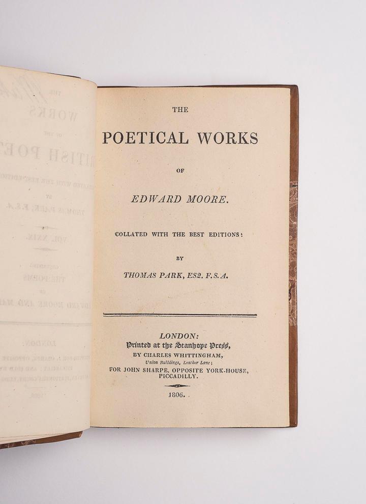 English Poets - The Works of the British Poets (in 42 volumes) Vol 29 ...