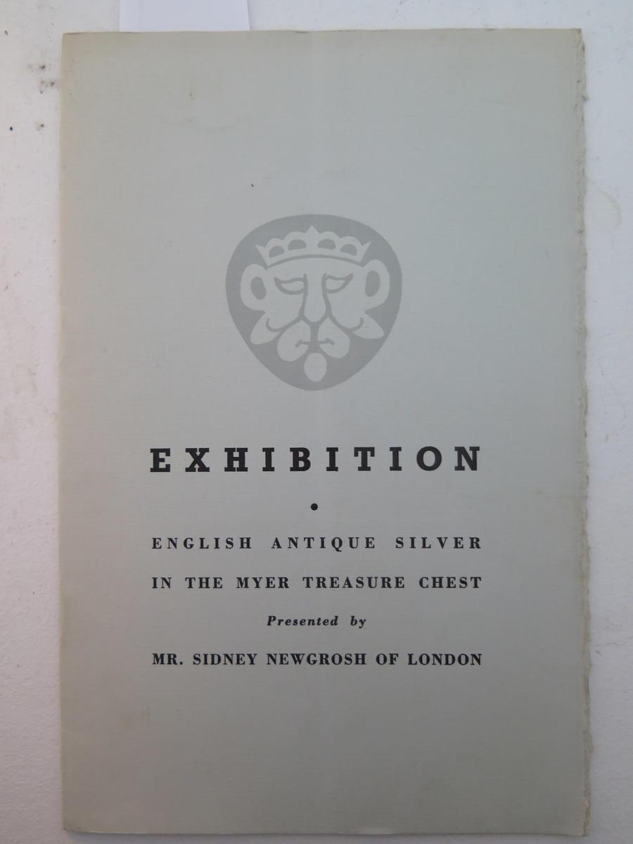 pamphlet, auction - The Johnston Collection