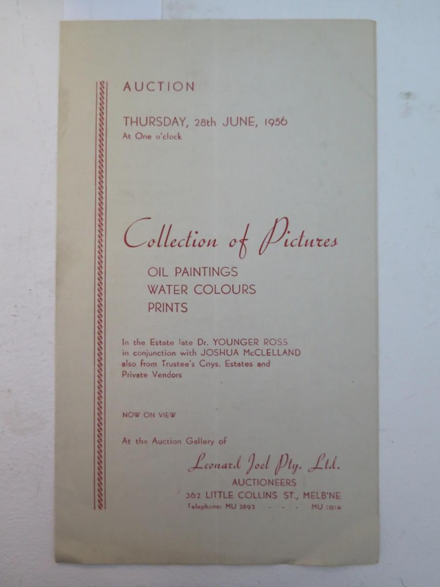 pamphlet, auction - The Johnston Collection